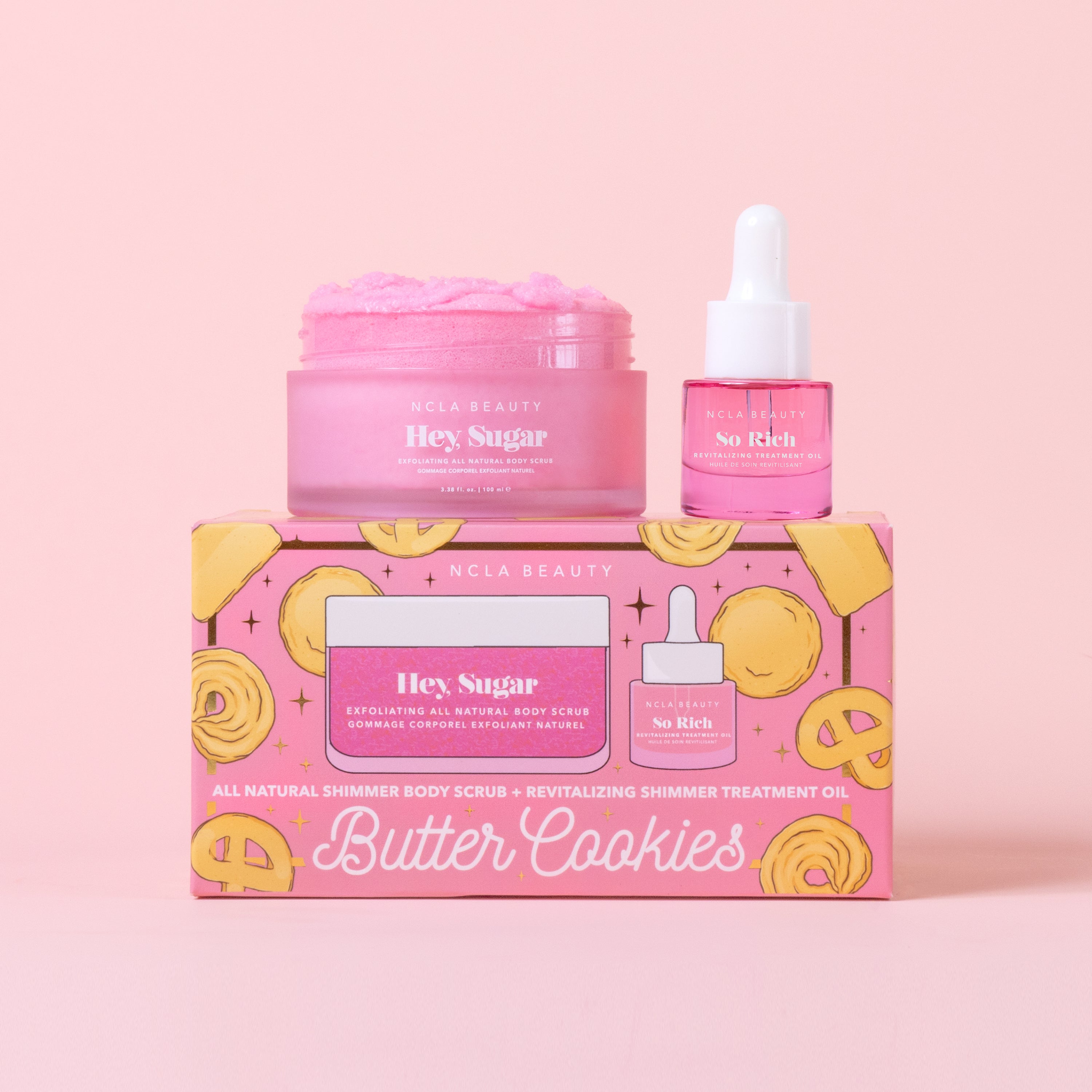 Butter Cookies Body Scrub + Treatment Oil Holiday Gift Set – NCLA Beauty